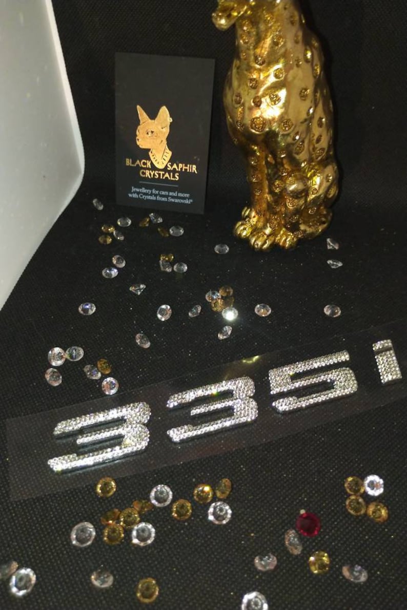 Genuine O.E.M. BMW 335i Trunk Logo Writing Emblem Batch in Silver With ...