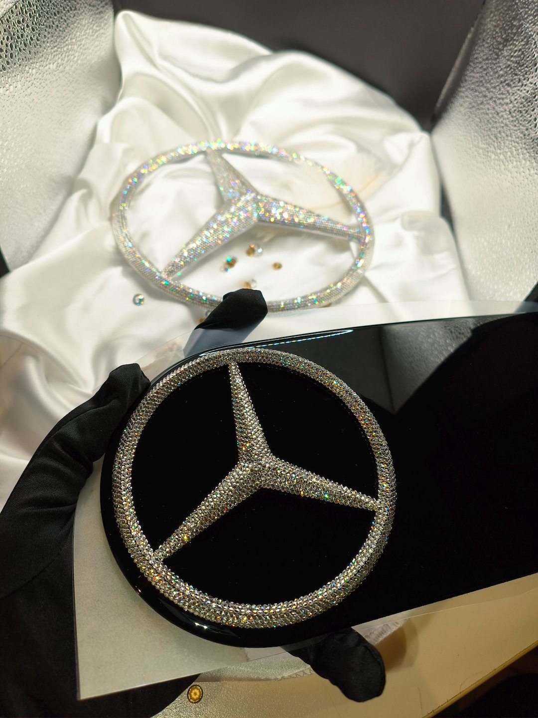 Original OEM | Mercedes Benz G Class Logo 2 Set Front Grille+ Rear ...