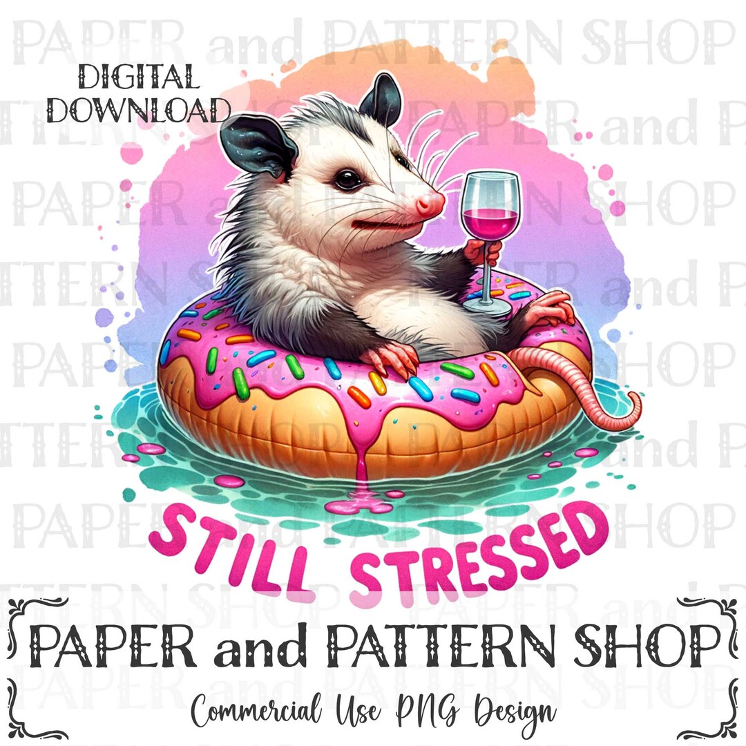 Stressed Opossum PNG, Anxious Stressed Possum PNG, Sarcastic Png, Funny ...
