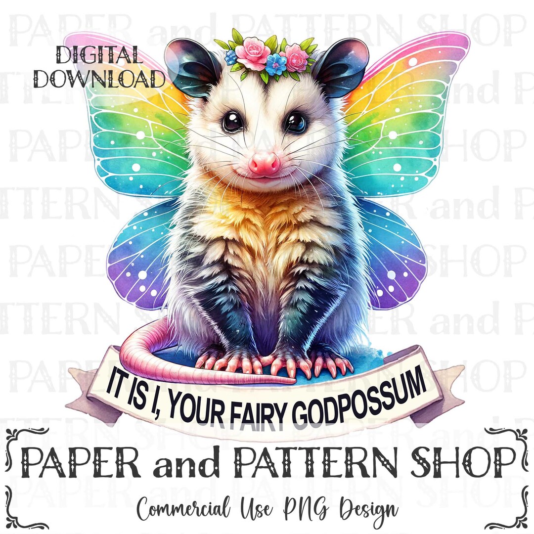 Fairy Godpossum PNG, Funny Fairy Possum PNG, Sarcastic Png, Funny ...