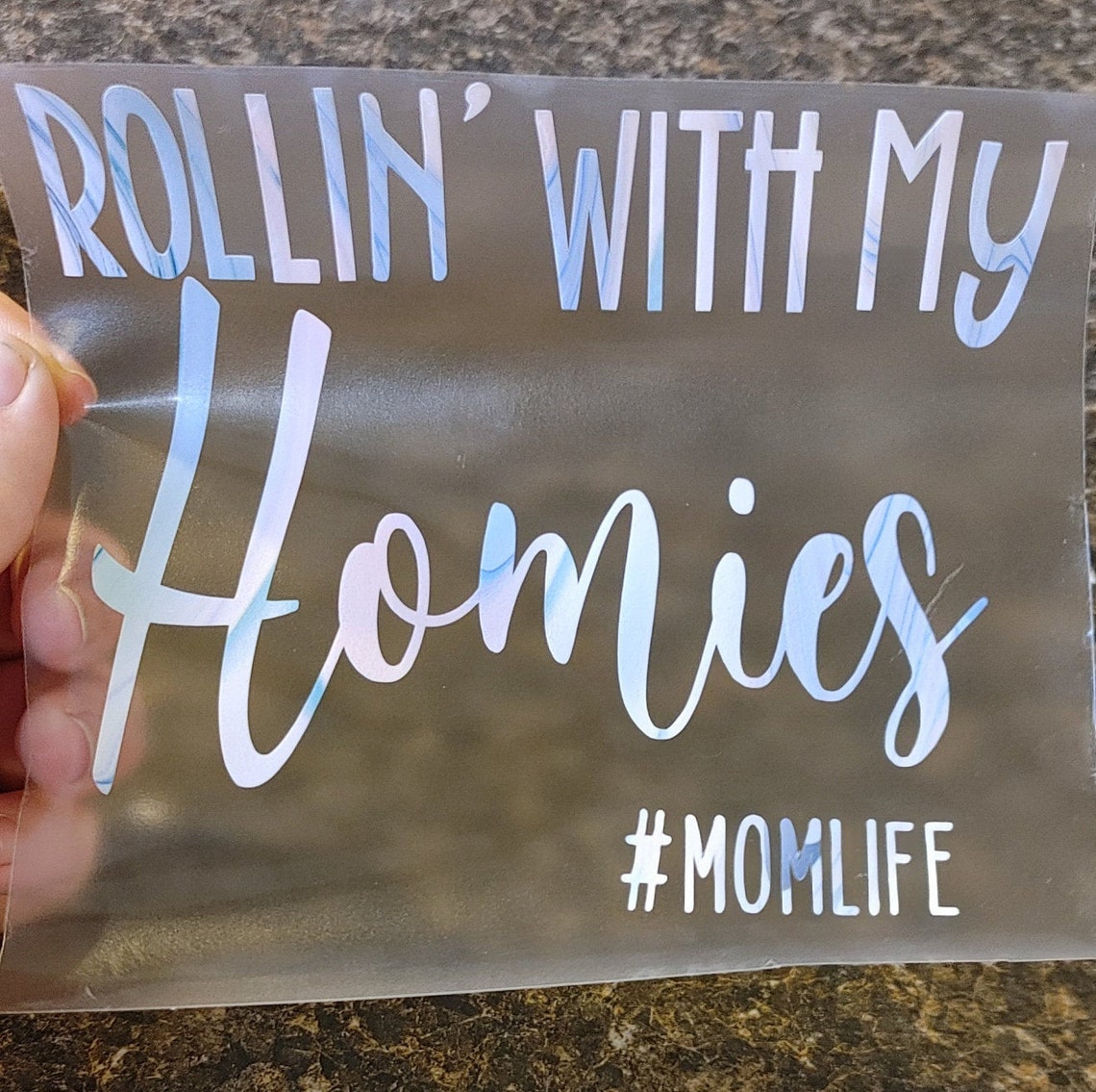 Rollin With My Homies Car Decal/car Sticker/window Decal/mom/ - Etsy