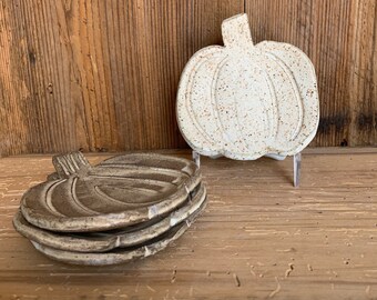 Ceramic Pumpkin Plate - Etsy