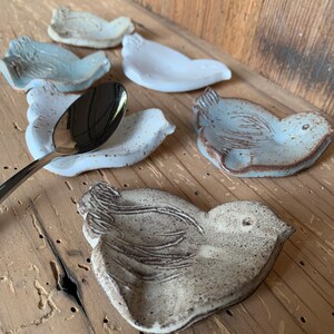 Bird Tea Bag Dish, Ceramic Spoon Rest, Hand Made Pottery - Etsy