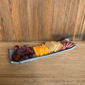 Handmade Ceramic Cracker Dish: Rustic Appetizer Serving Platter - Etsy
