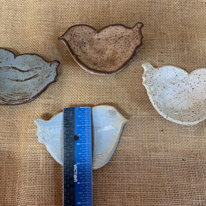 Ceramic Bird Dishes, Handmade Pottery, Jewelry Dish, Spoon Rest, Tea ...