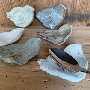 Bird Tea Bag Dish, Ceramic Spoon Rest, Hand Made Pottery - Etsy