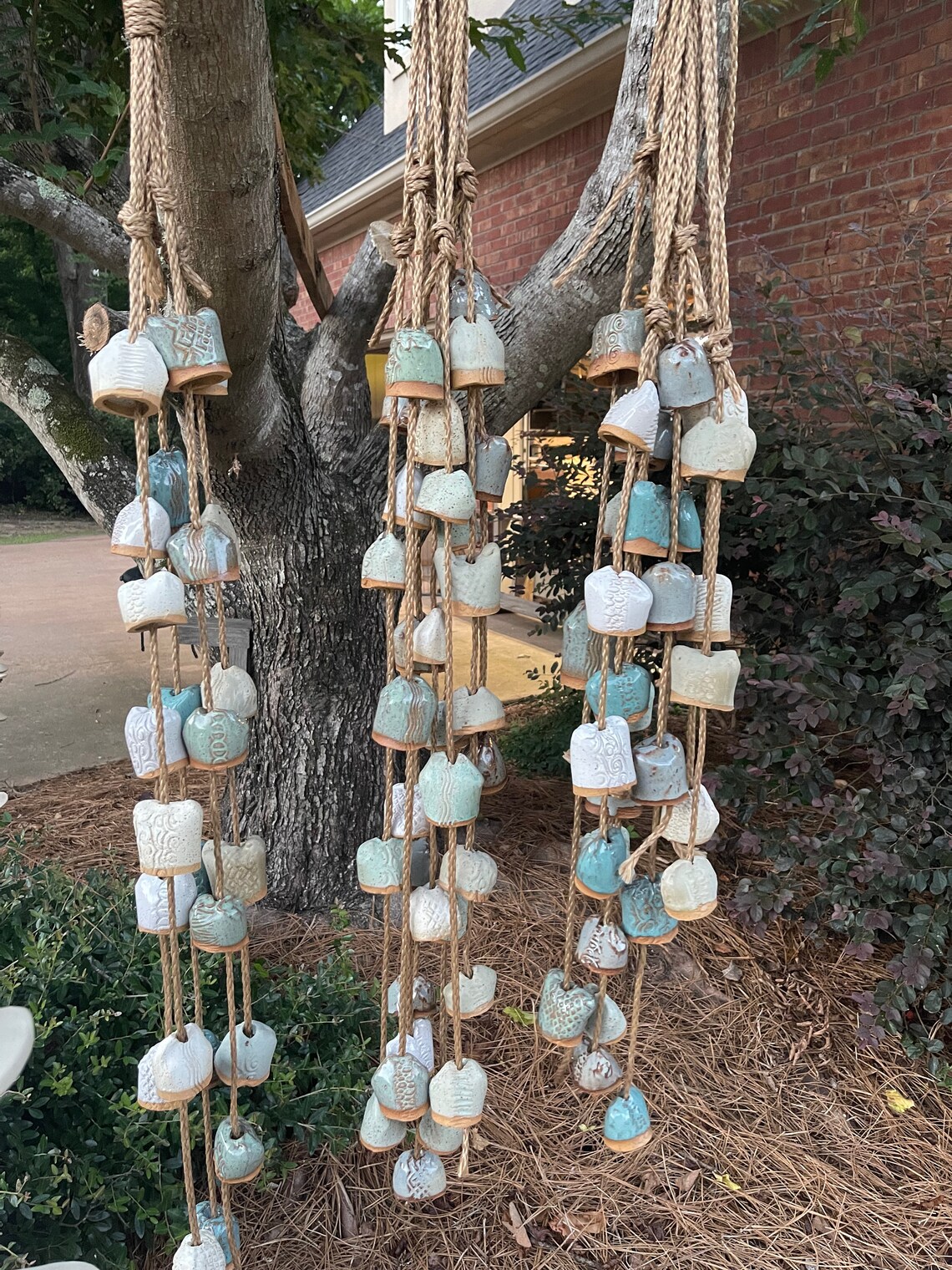 Bell-shaped Handmade Ceramic Wind Chimes - Etsy