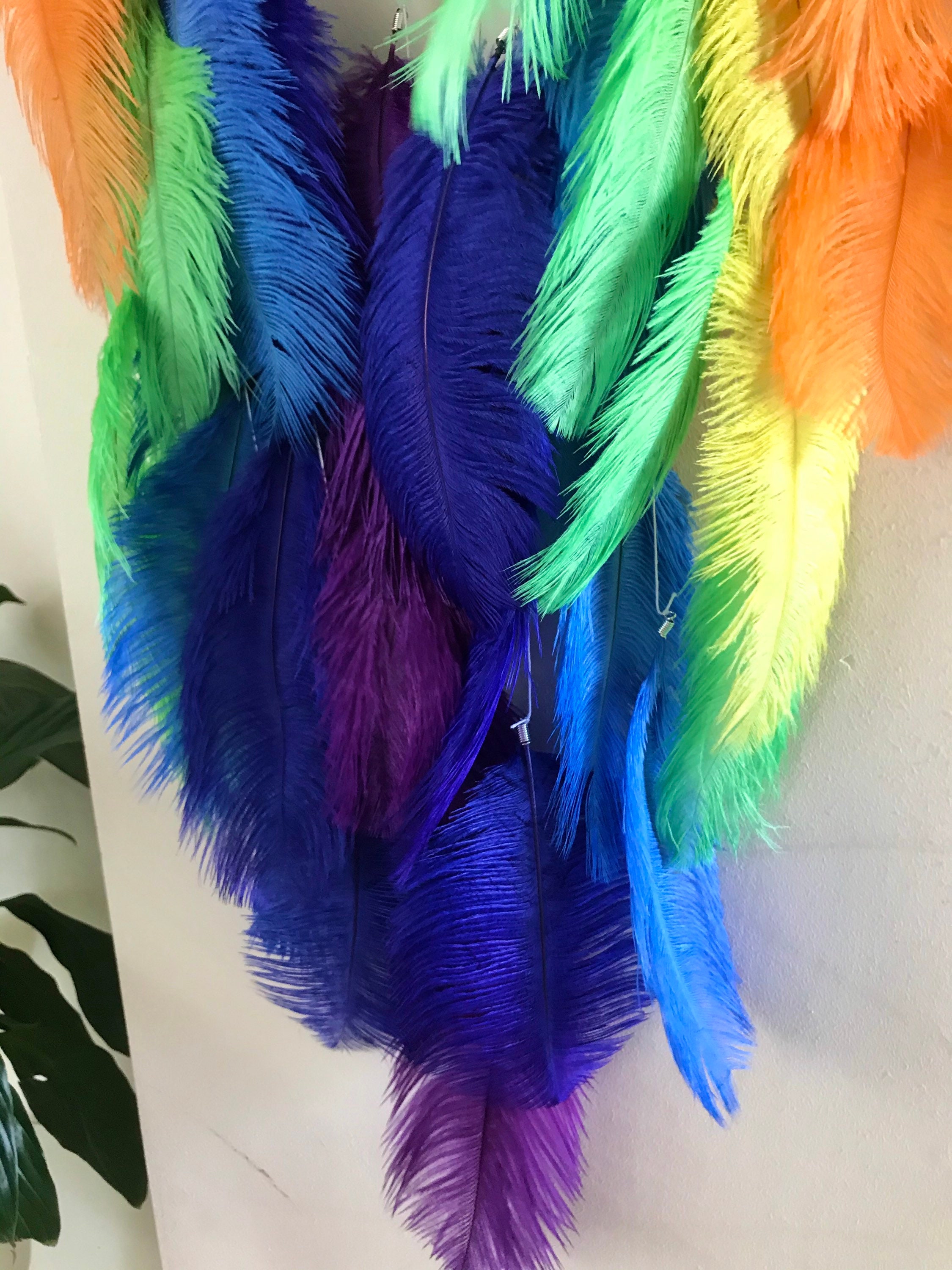Rainbow Feather Dreamcatcher Stunning Colourful Wall Hanging - Etsy