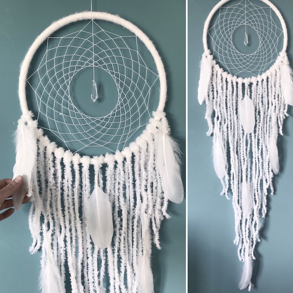 Crystal Dreamcatcher - Etsy