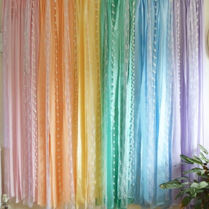 Extra Large Fabric Backdrop in Rainbow Pastels - Etsy