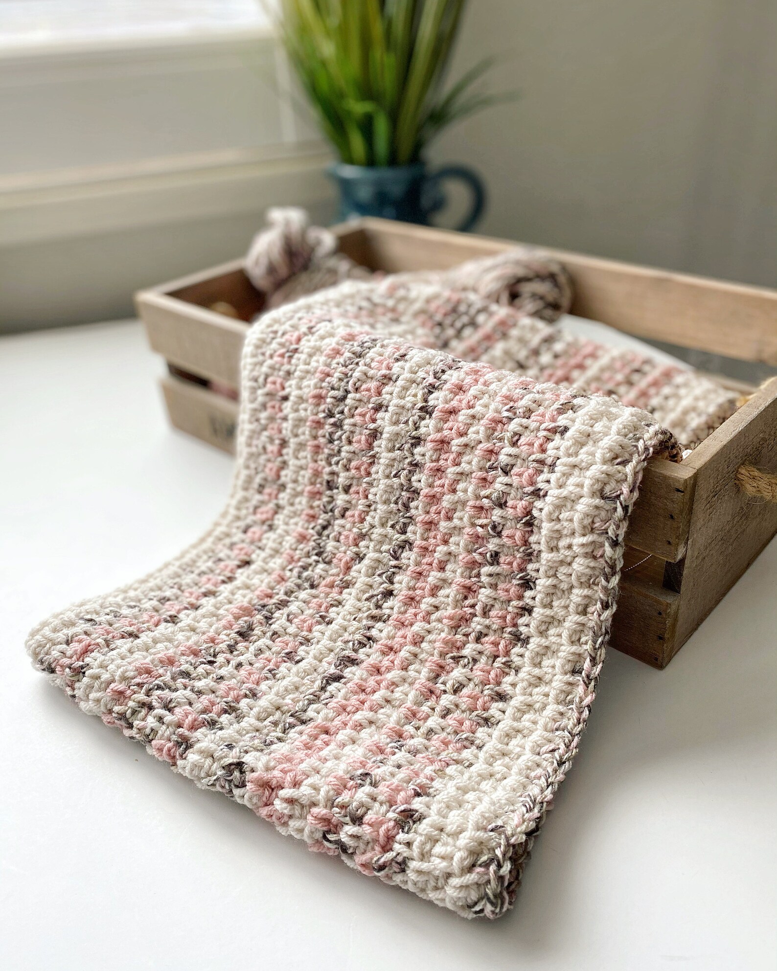 Marble Moss Stitch Blanket Pattern PDF Only Digital - Etsy
