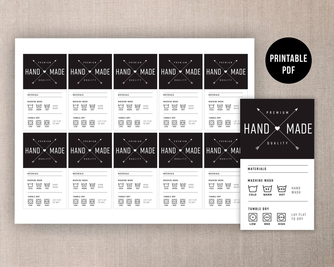 Arrows Handmade Printable Care Cards Digital Download PDF Only - Etsy