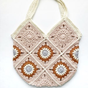 Hannah Tote Bag Pattern PDF - Digital Download - Granny Square Crochet ...
