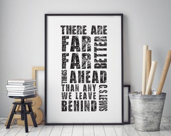 CS Lewis Literary Quote 'there Are Far Far Better Things | Etsy New Zealand