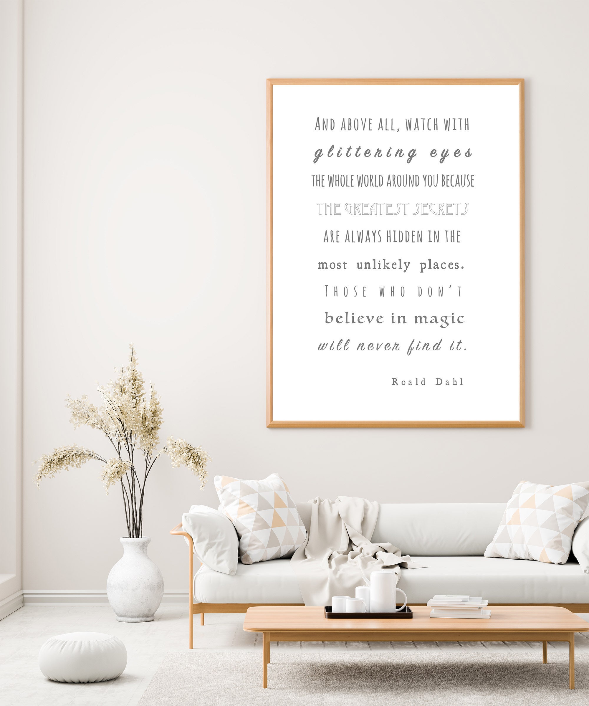 Inspirational Writer Gift Roald Dahl Literary Quote Those Who Don't ...