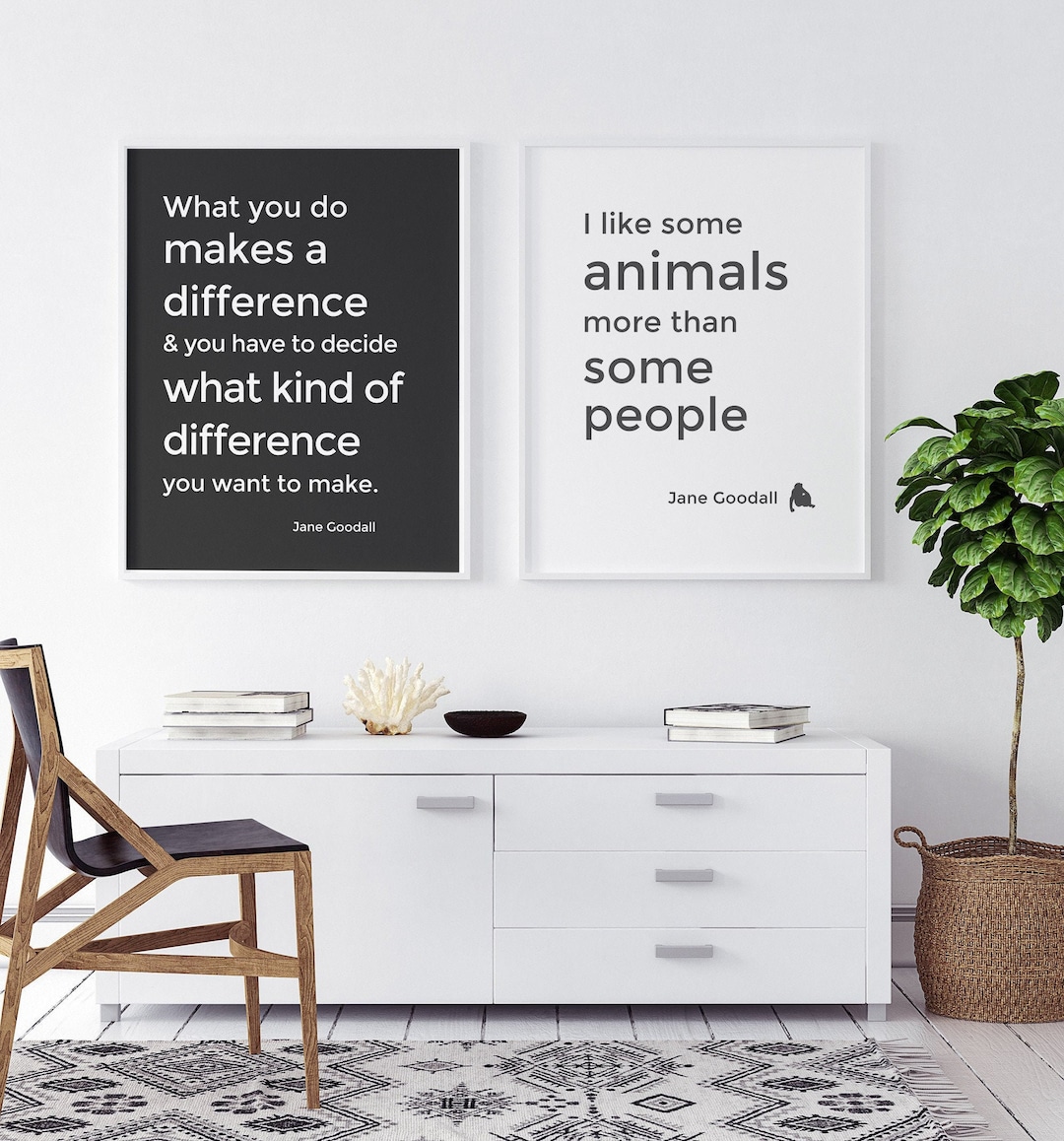 Jane Goodall Wall Art Bundle Amazing Women Gift 8 X 10 - Etsy