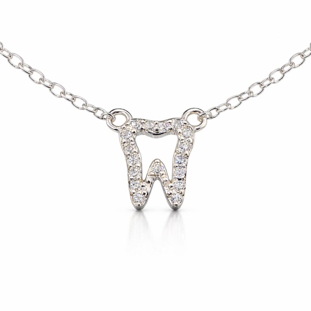 Dainty Tiny Tooth Necklace - Dental Gift for Her - Etsy