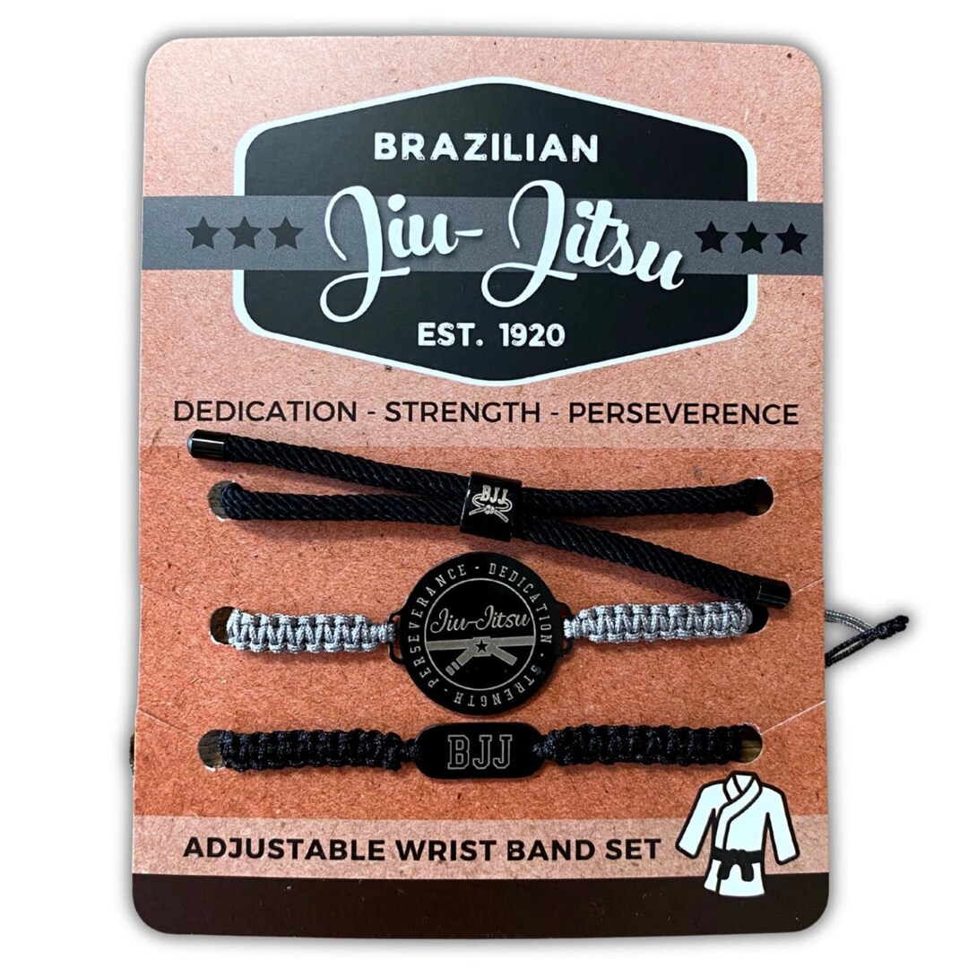 Jiu-jitsu Wristband Set / Jiu Jitsu Accessories / Unisex BJJ Gifts ...