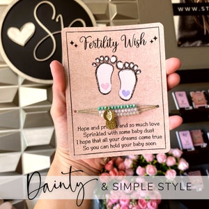 Fertility Wish Bracelet / Fertility Struggles Gift / IVF Gift / TTC ...
