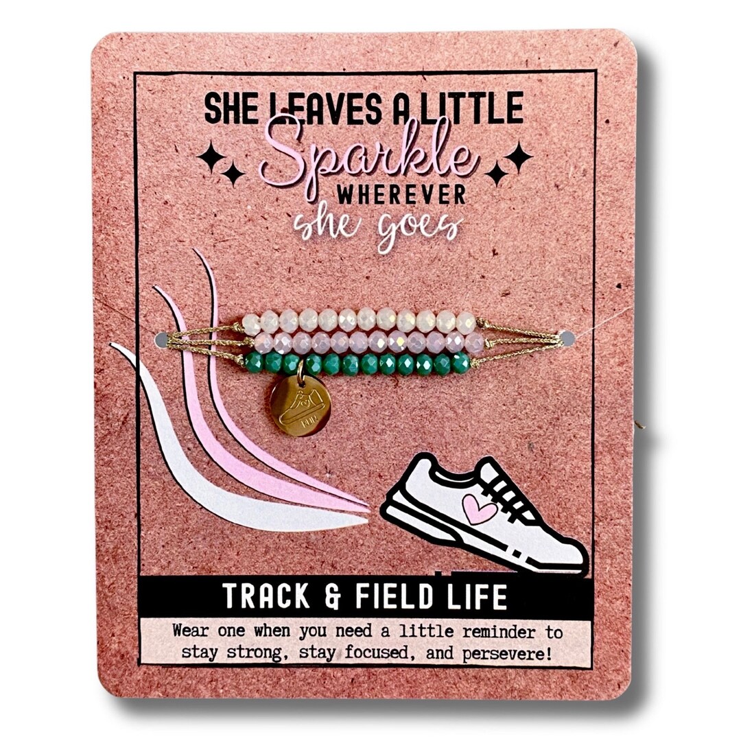Track and Field Bracelet / Gift for Girls Track Team / Girls Track ...