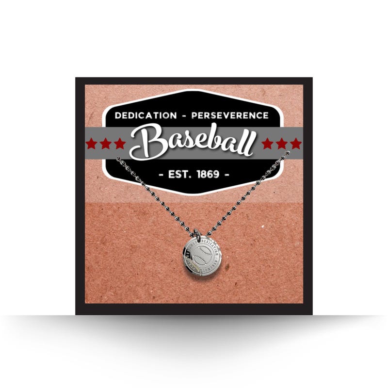 Baseball Necklace - Etsy
