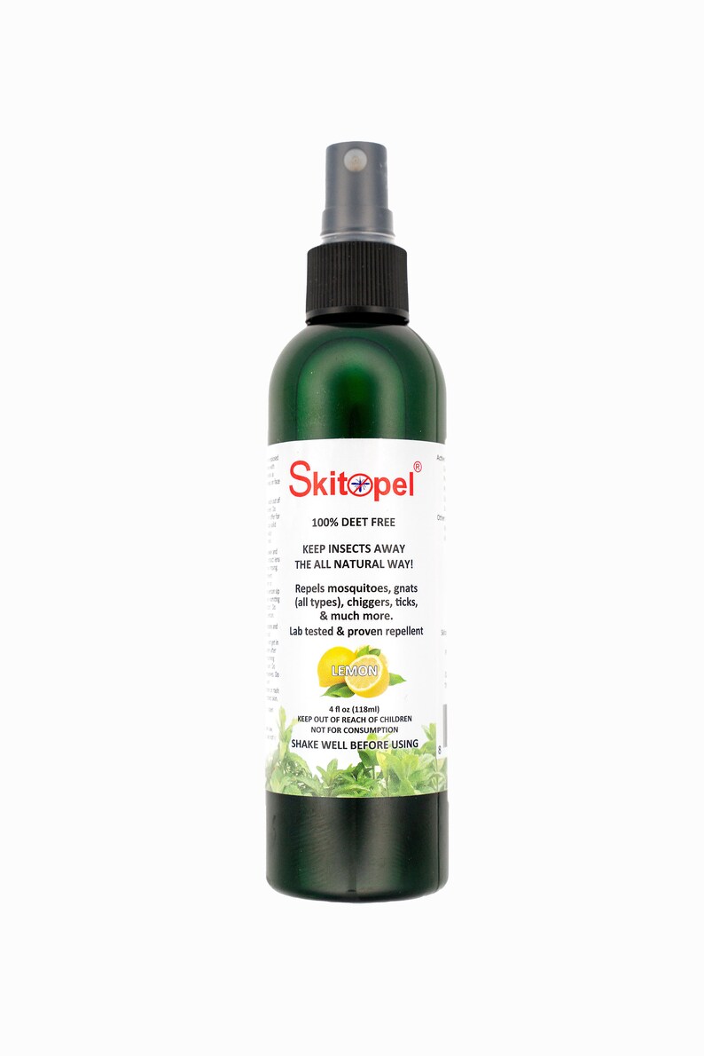 Skitopel 4oz All-natural Lemon Insect Repellent - Etsy