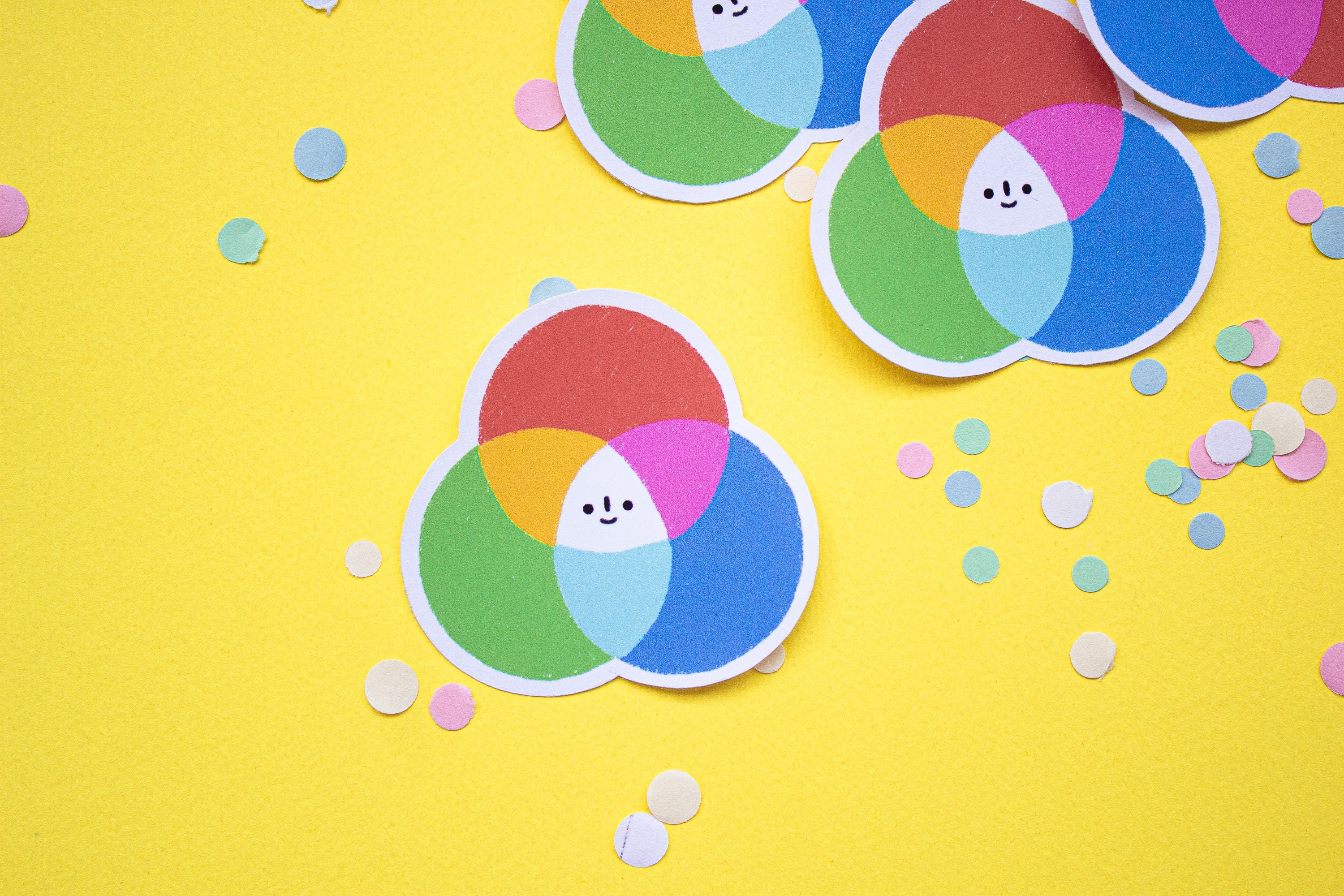 Color System Sticker RGB Wheel Sticker Cute Colorful Hue | Etsy Canada