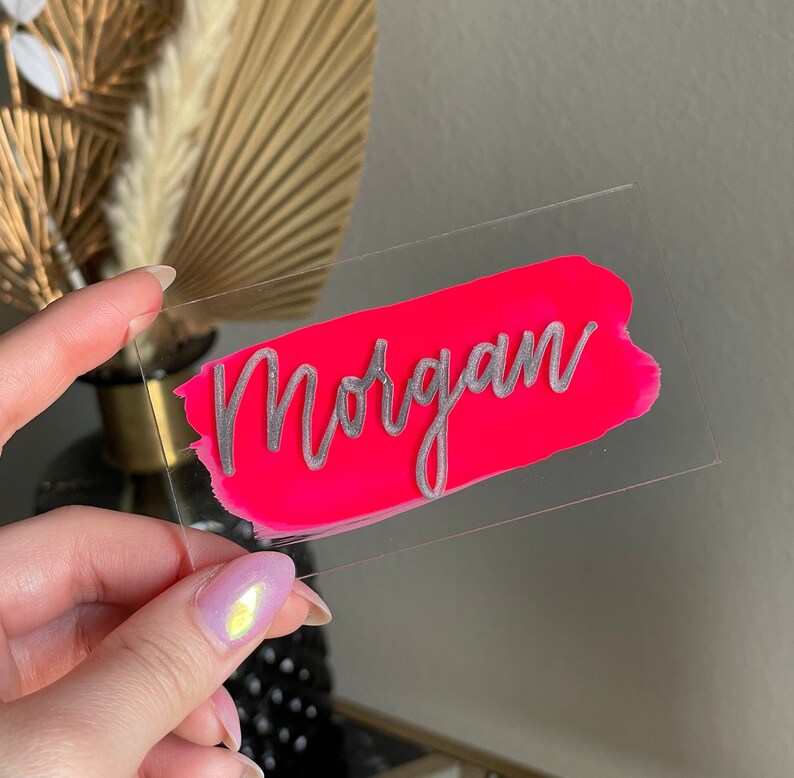 Acrylic Signs, Rectangle Name Cards, Place Cards Special Events ...