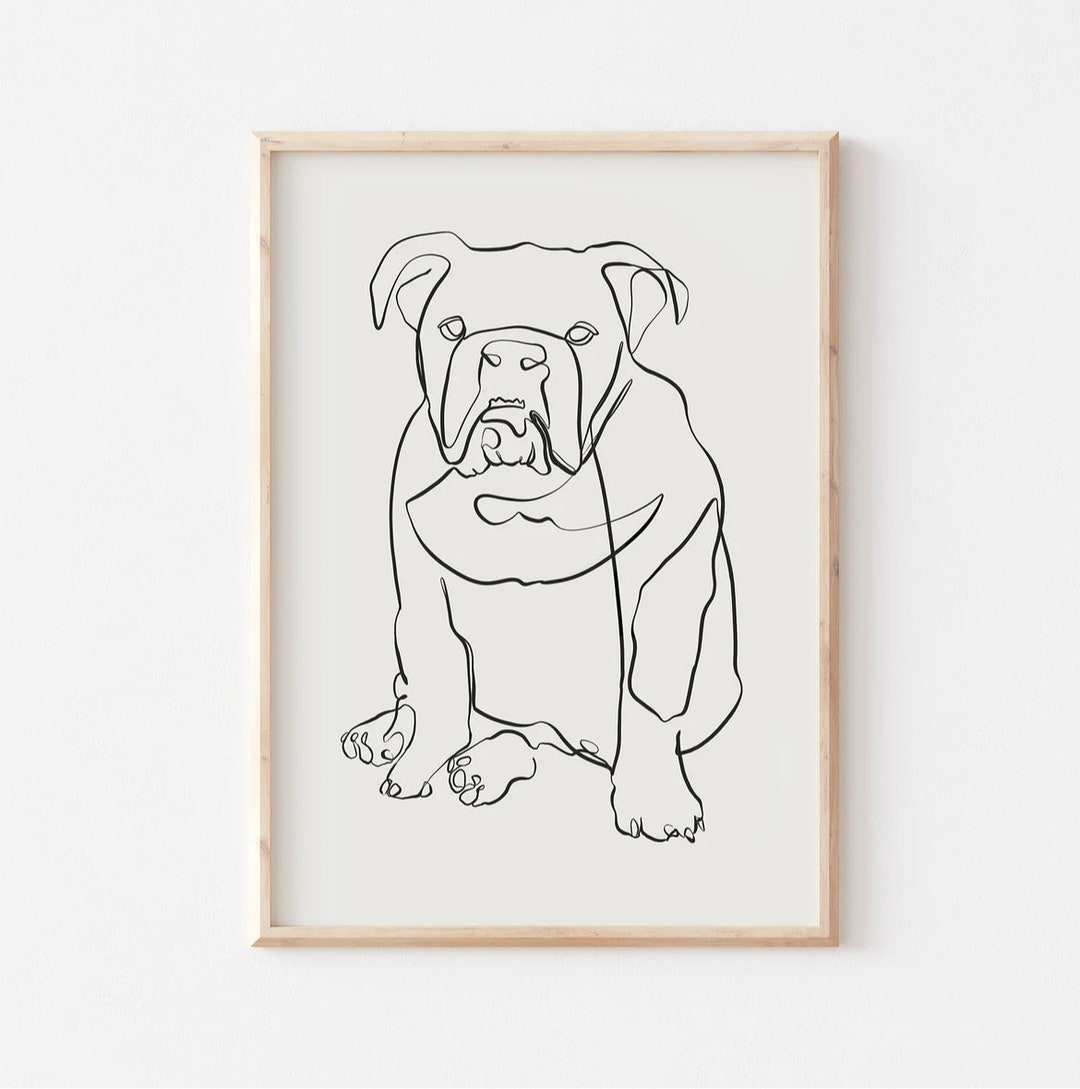 Custom Pet Line Illustration one Pet Digital - Etsy