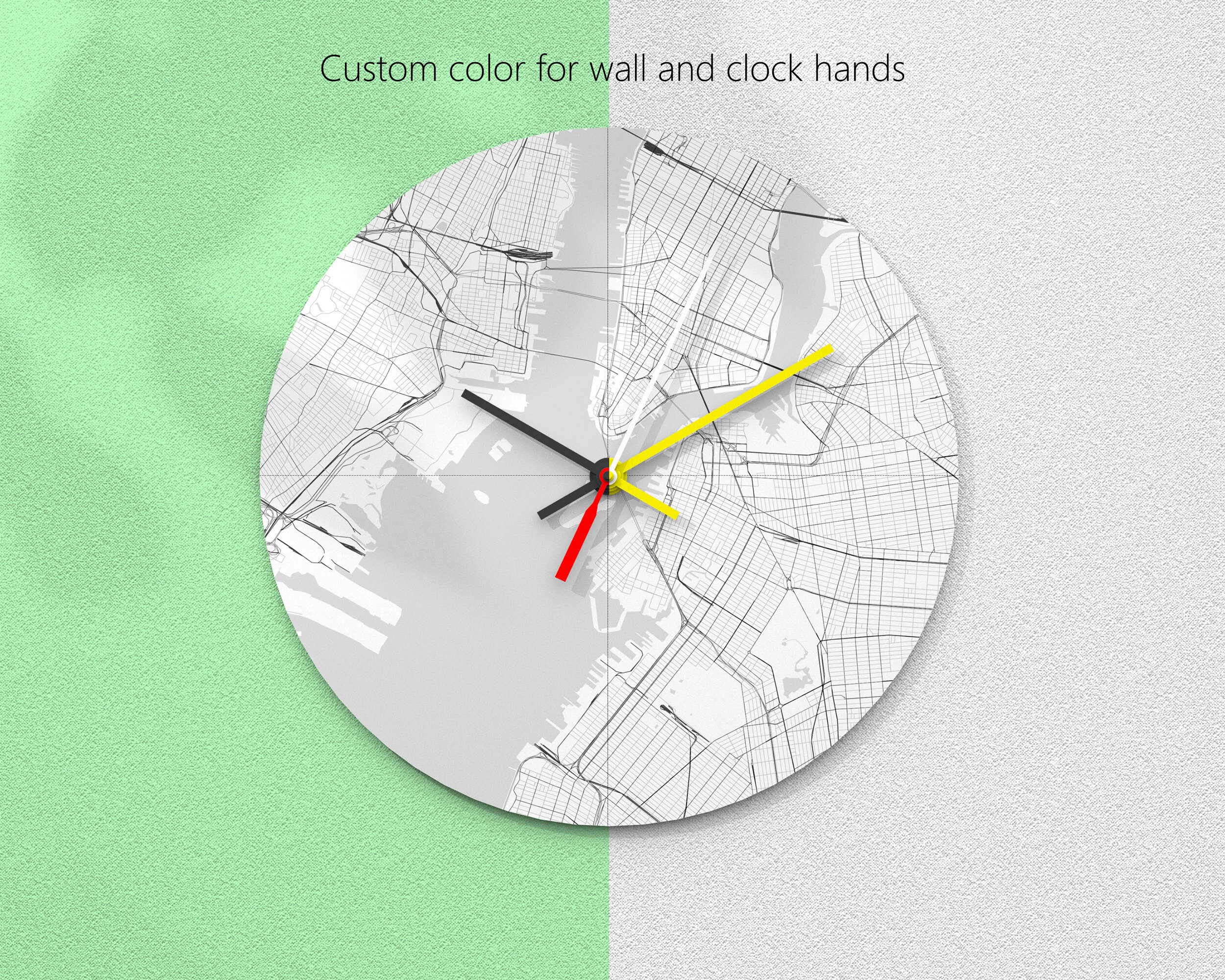 Wall Clock Mockup, Sublimation Clock Mockup, No Frame Clock Mockup ...