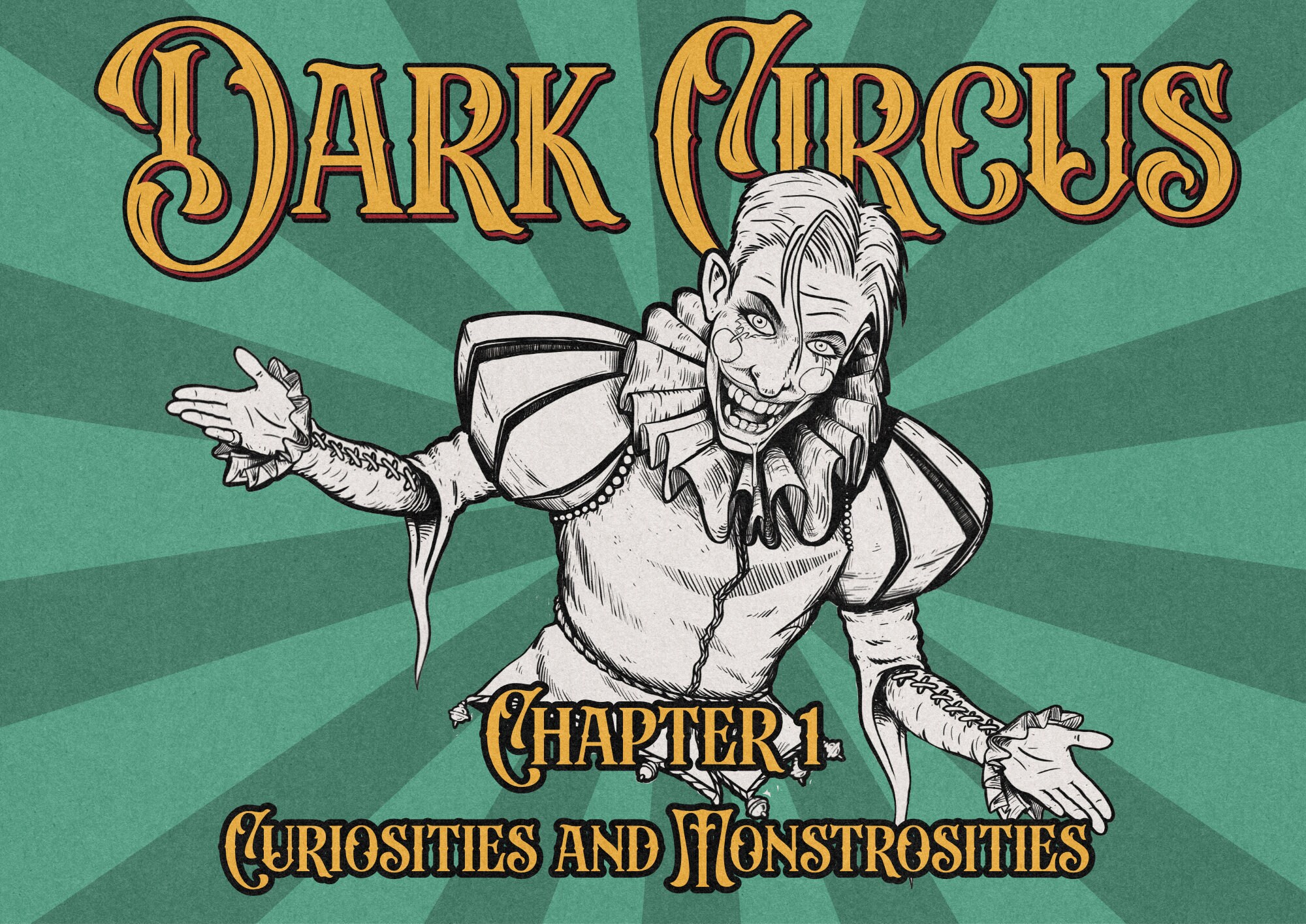 Dark Circus Chapter 1 A Horror Coloring Book Curiosities and ...