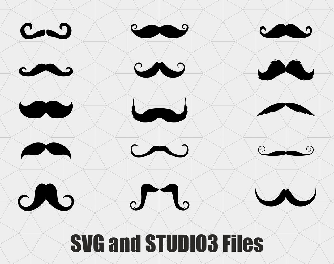 Mustaches, SVG, 15 Designs for Cricut and Silhouette - Etsy