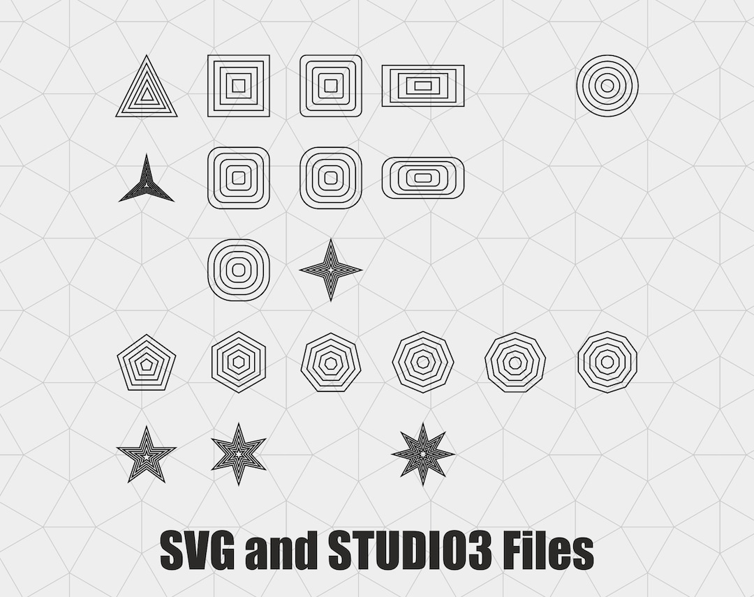 Figuras básicas, cricut y silhouette, svg y studio3, circulo, cuadro ...