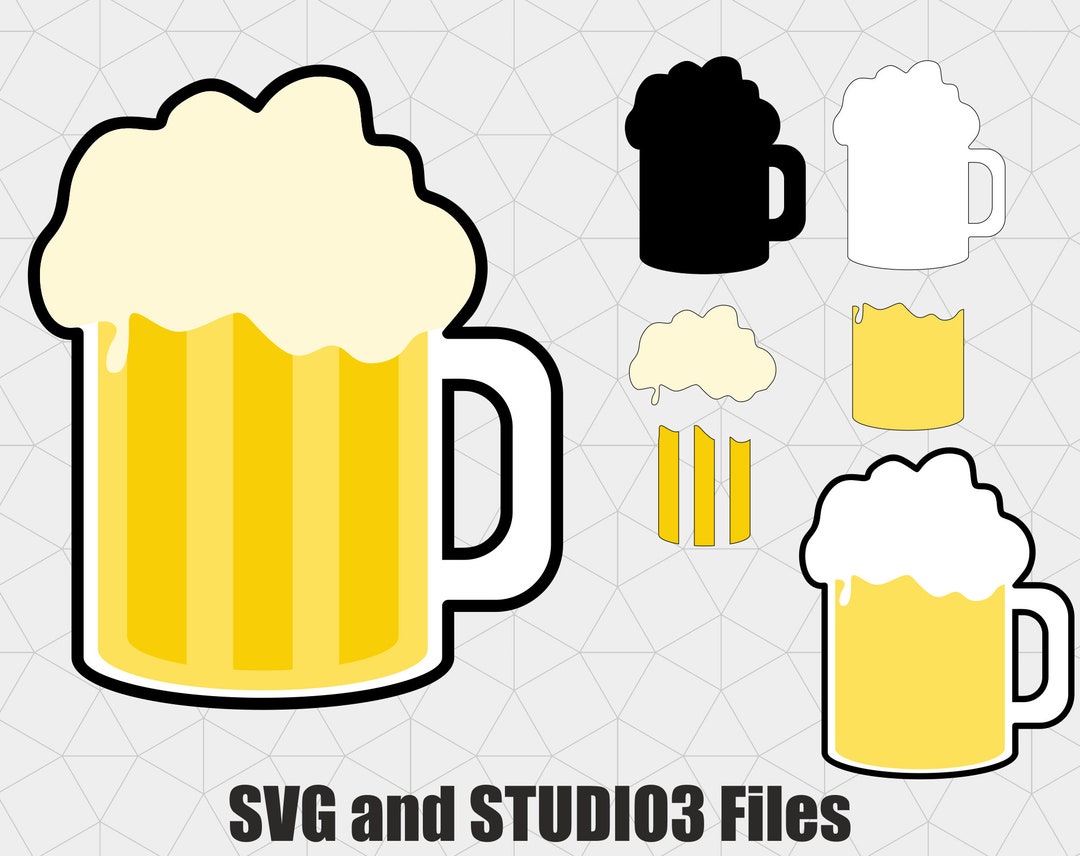 Beer SVG, Beer Jar, Cut File, Vector, Cricut and Silhouette - Etsy