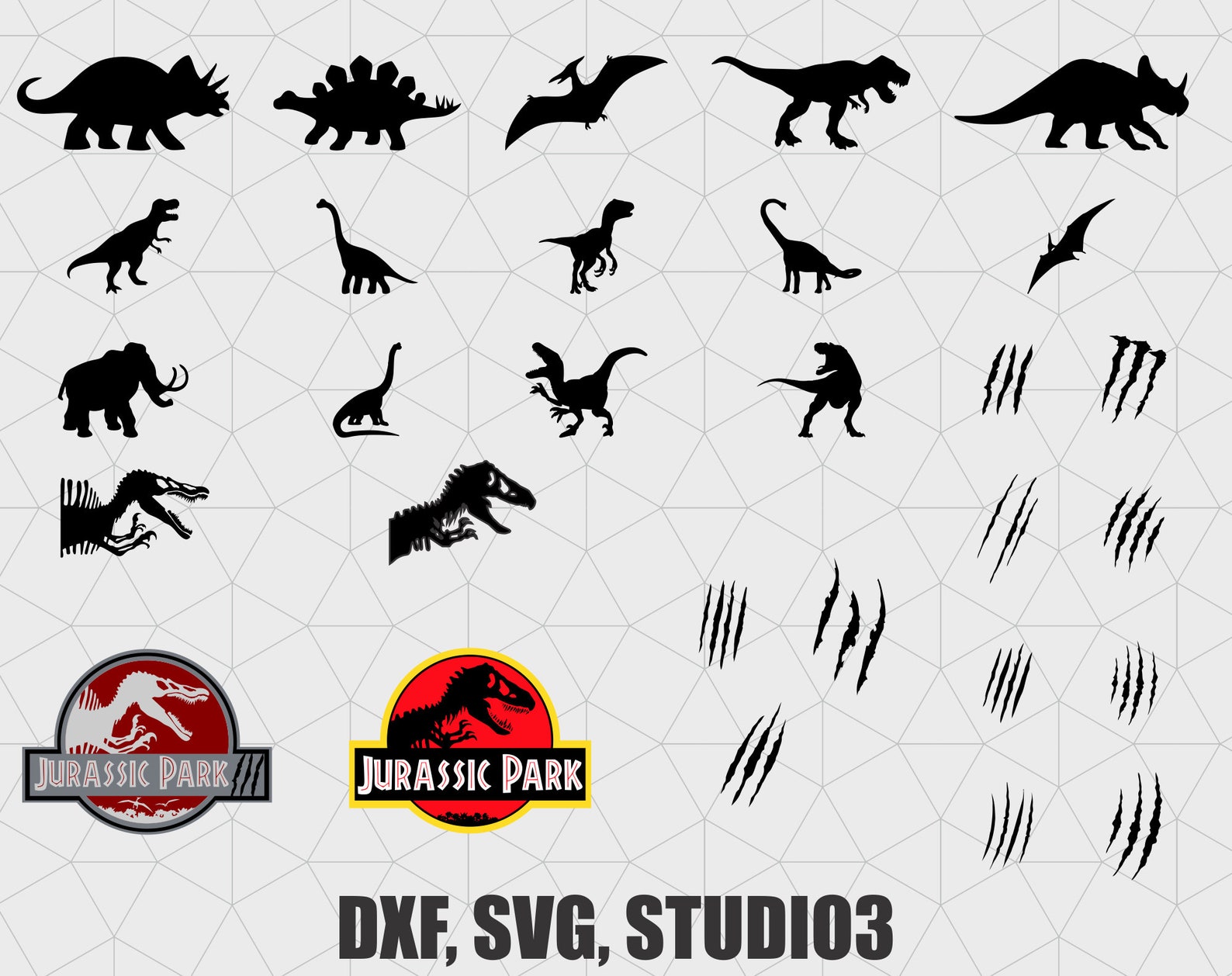 Jurassic Park Alphabet Numbers and Letters and Symbols - Etsy Canada