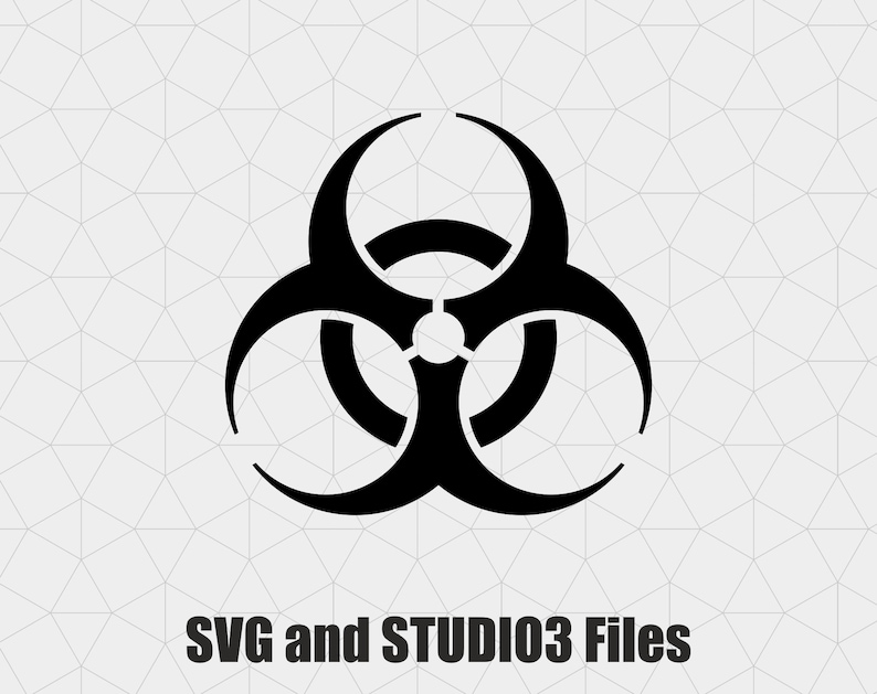 Biohazard Symbol Biological Hazard Logo Cutting File SVG - Etsy