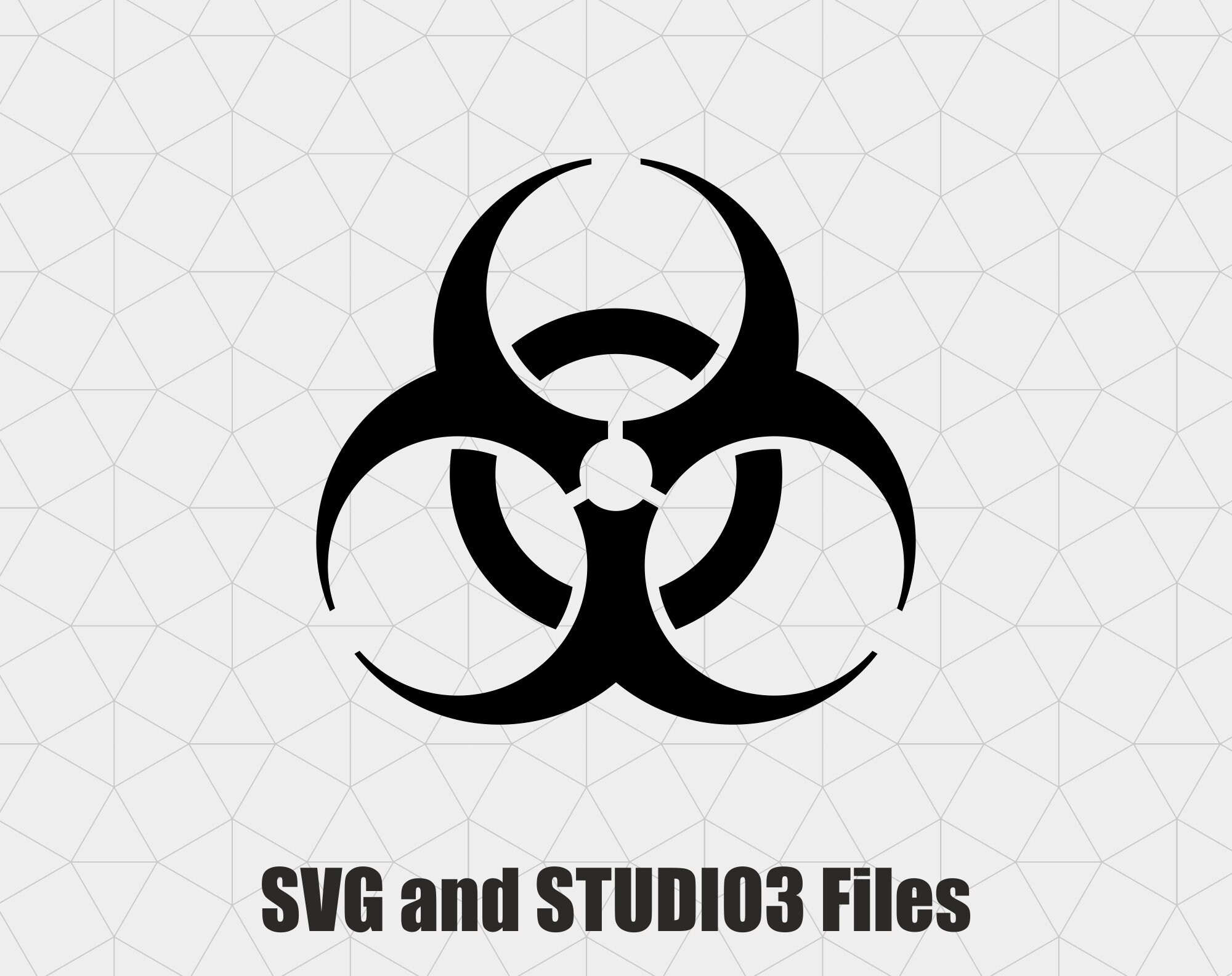 Biohazard Symbol biological hazard logo Cutting file SVG | Etsy
