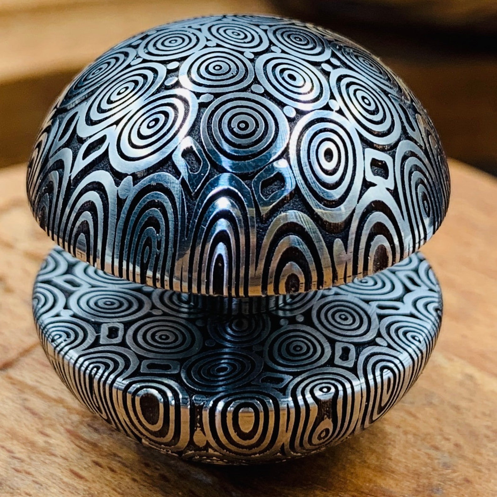 EDC UFO Spinner Fidget Spinners Made of Damasteel Fidget Toy - Etsy