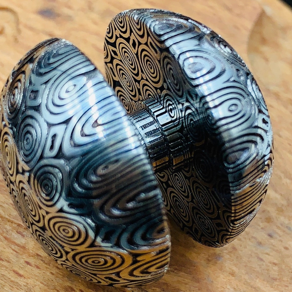 EDC UFO Spinner Fidget Spinners Made of Damasteel Fidget Toy - Etsy