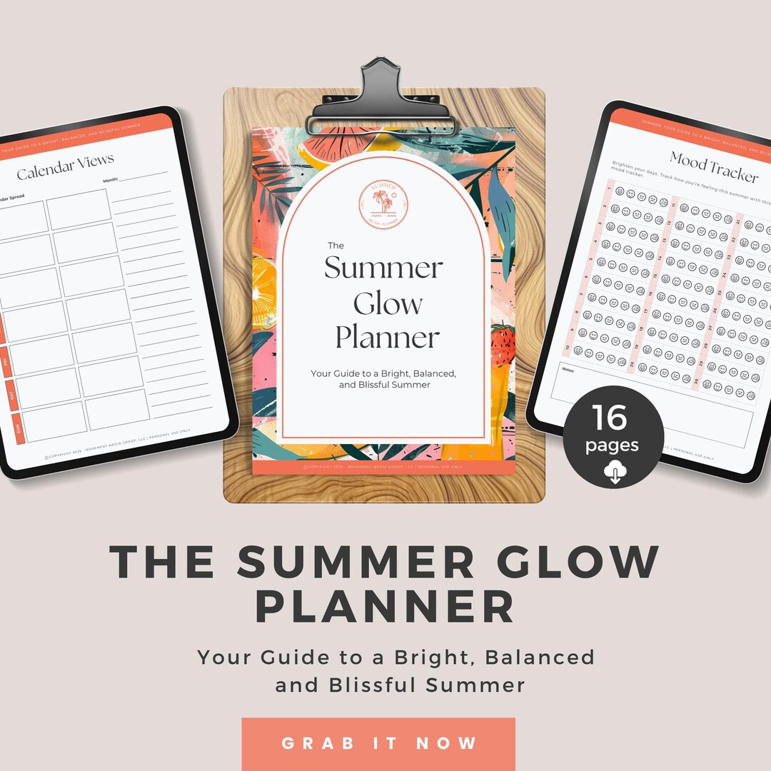 Summer Glow Planner: Your Seasonal Planner to Help You Plan Your Best ...