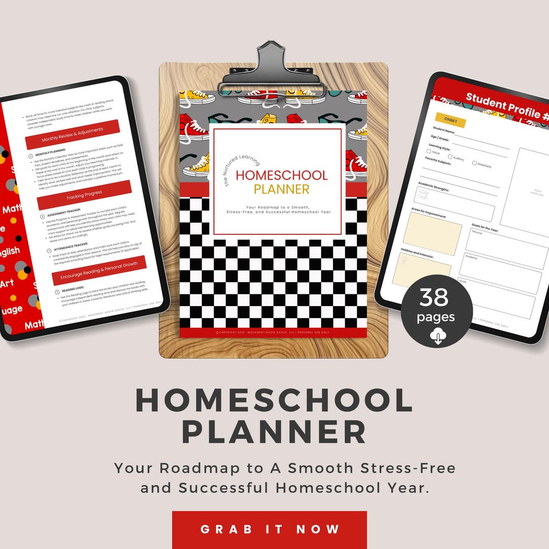 Homeschool Planner Binder: Conquer Chaos With Organized Lessons ...