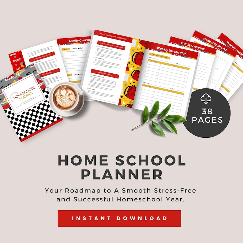 Homeschool Planner Binder: Conquer Chaos With Organized Lessons ...