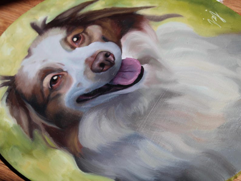 Custom Pet Oil Painting Portrait Commission, Hand-painted Gift, Pet ...