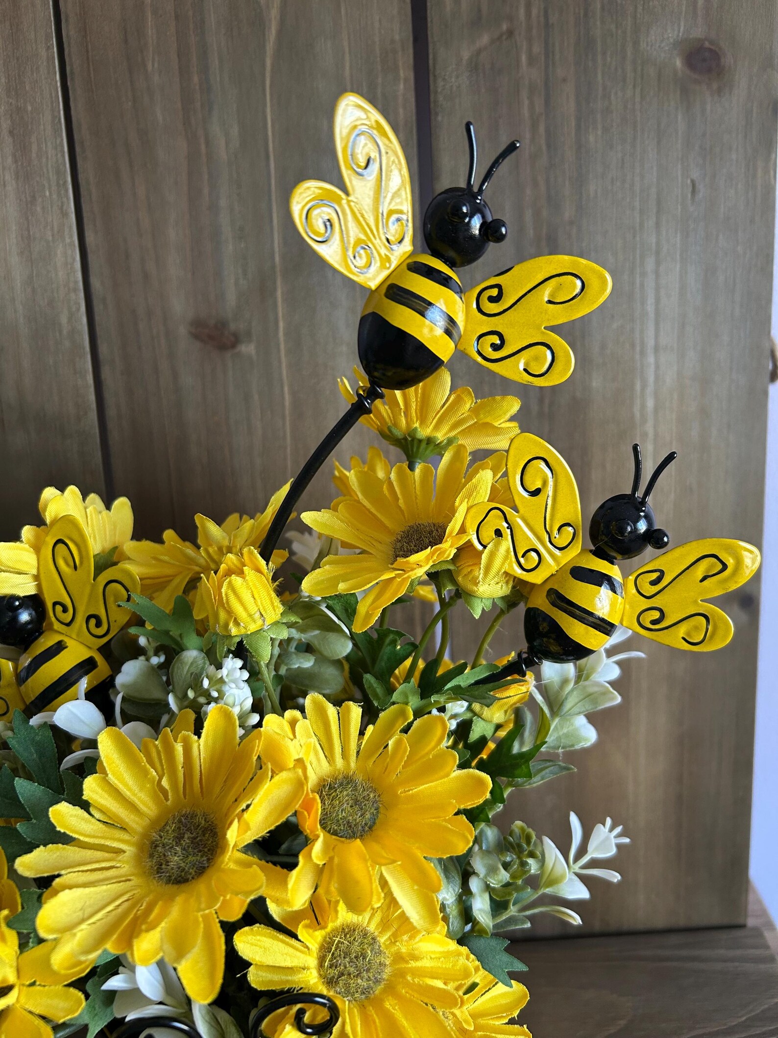 Welcome to Our Hive Floral Arrangement in a Bee Container, Floral, Bee ...