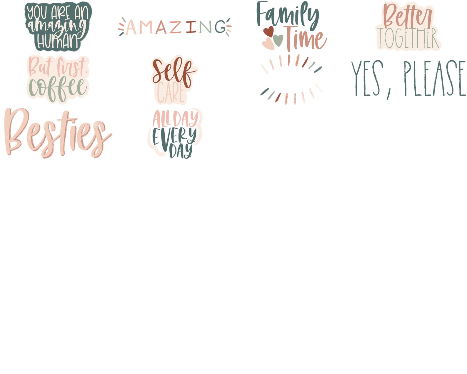 Insta-worthy Digital Sticker Kit Goodnotes Stickers iPad - Etsy