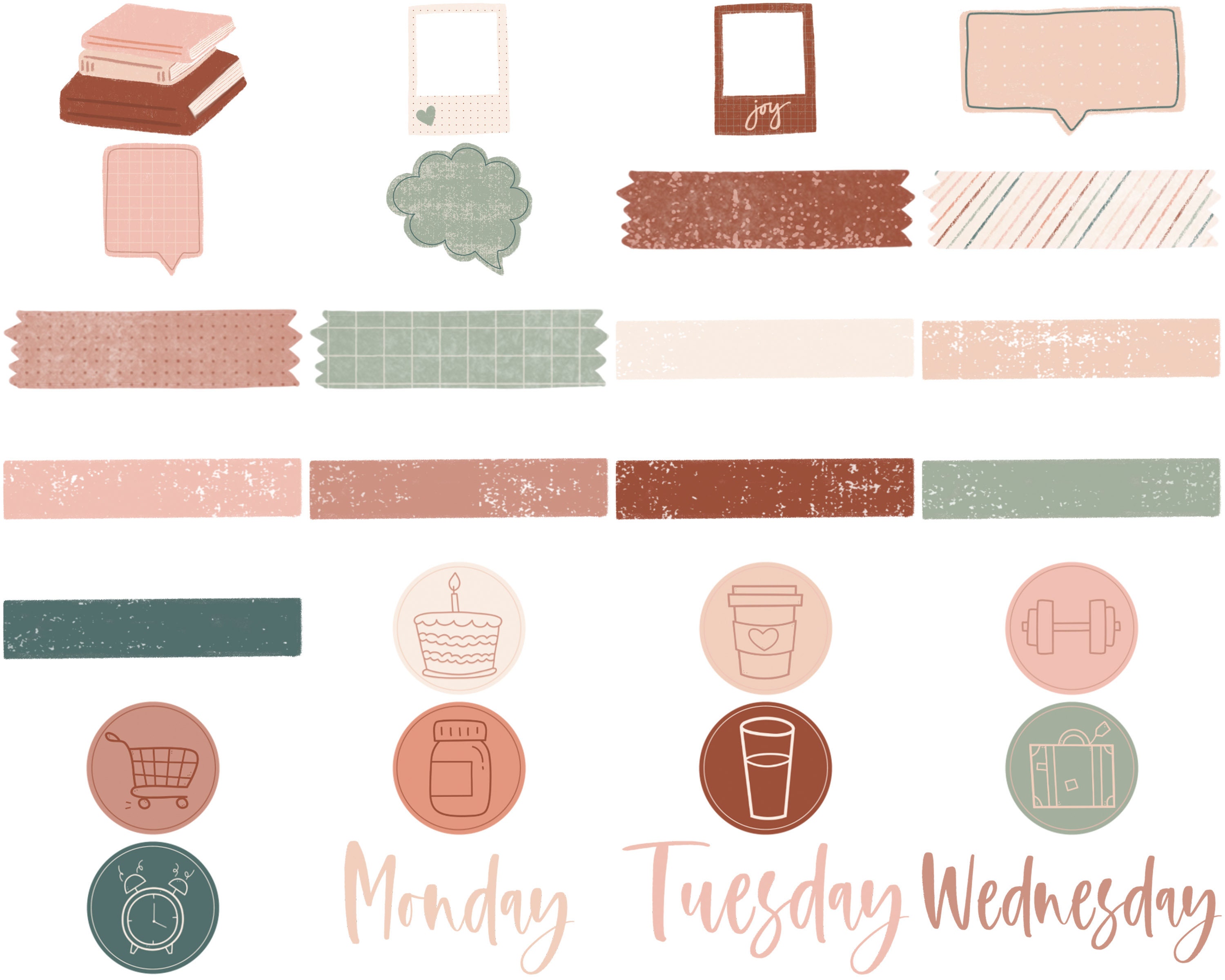 Insta-worthy Digital Sticker Kit | Goodnotes Stickers iPad Stickers ...