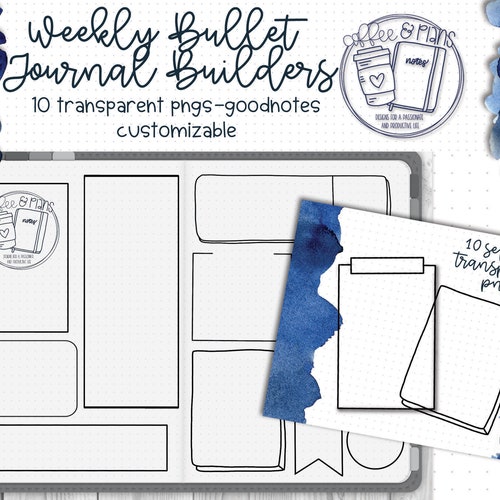 Weekly Bullet Journal Building Blocks Digital Planner - Etsy