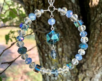 Blue Suncatcher - Etsy
