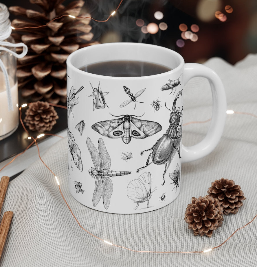 Insect Mug Bug Mug Cool Coffee and Insects Mug - Etsy