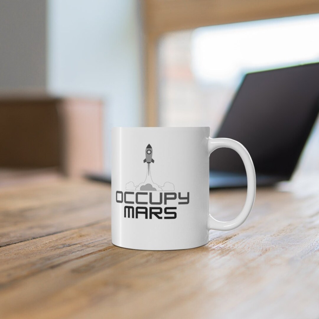 Occupy Mars Mug, Spacex Mug, Space Mug, Elon Musk Gifts, Astronomy Gift ...